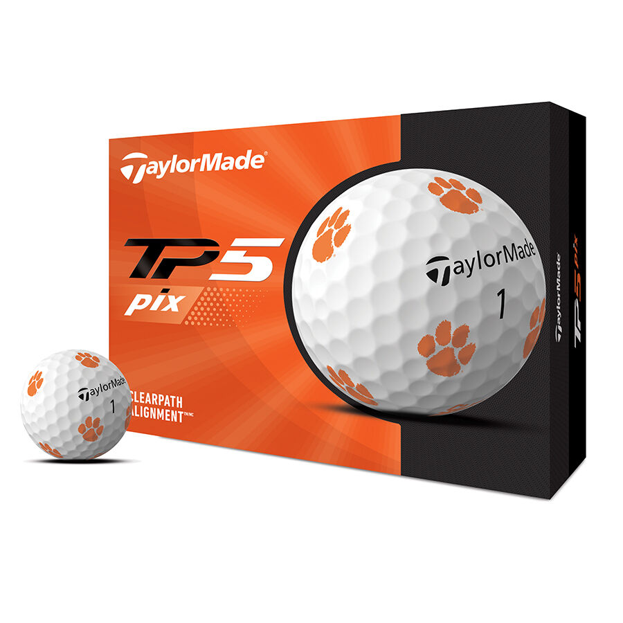 TP5 pix Clemson Tigers Golf Balls | TaylorMade