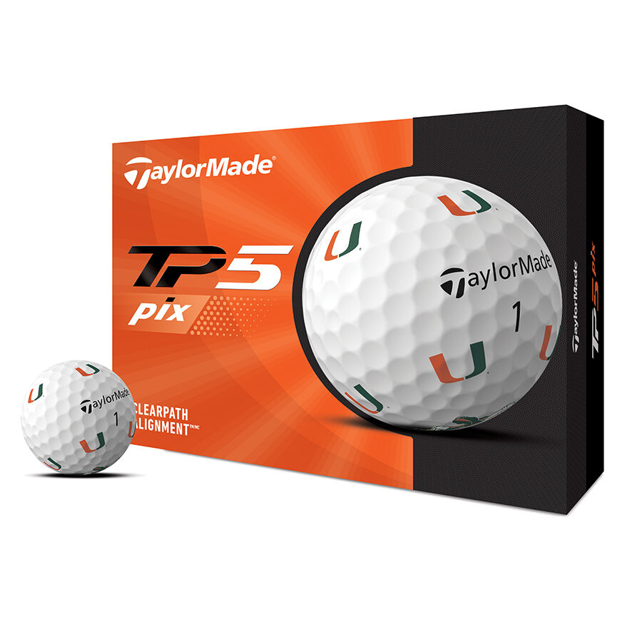 TP5 pix Miami Hurricanes Golf Balls | TaylorMade
