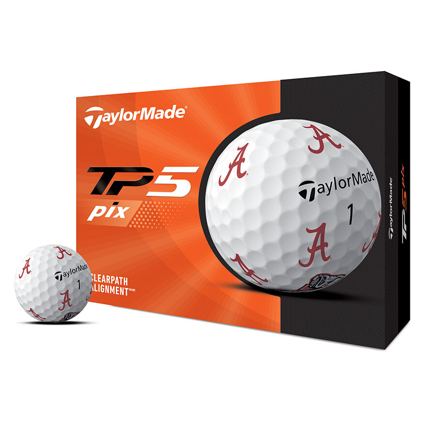 TP5 pix Alabama Crimson Tide Golf Balls | TaylorMade